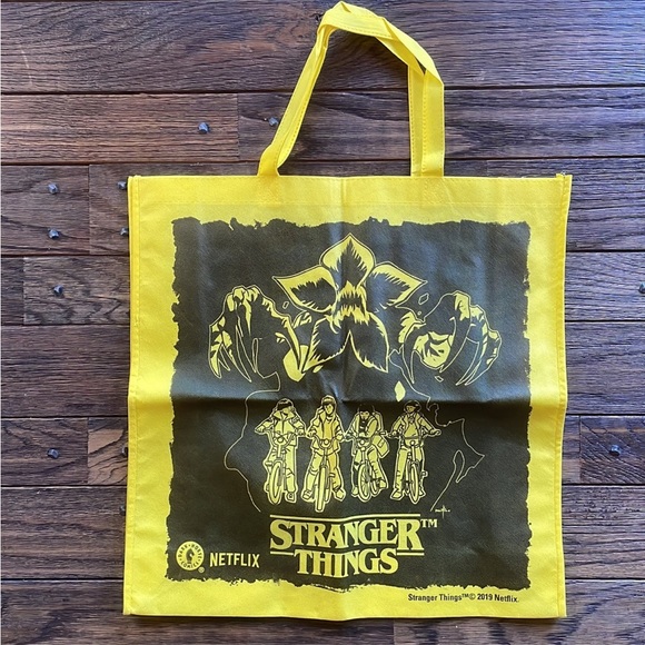 Netflix | Bags | Stranger Things Yellow Tote Bag | Poshmark